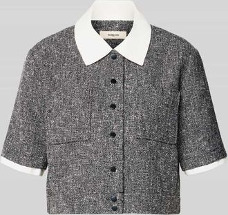 Suncoo Cropped Bluse mit Brusttaschen Modell LINO