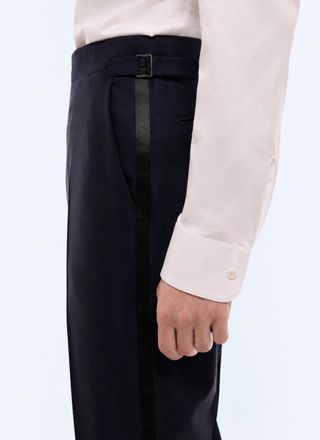 Fursac Pantalon de smoking &agrave; bande de satin - Taille 38 - Homme