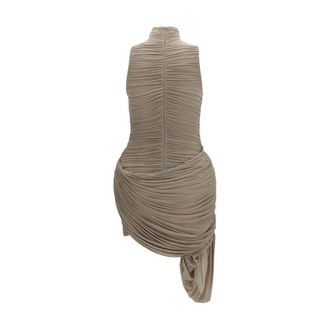 Magda Butrym Womens Beige Copper Cocktail Dress