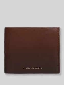 Tommy Hilfiger Portemonnaie aus echtem Leder mit Logo-Tape