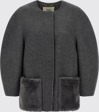 Fendi Mantel FENDI Damen Farbe Grau