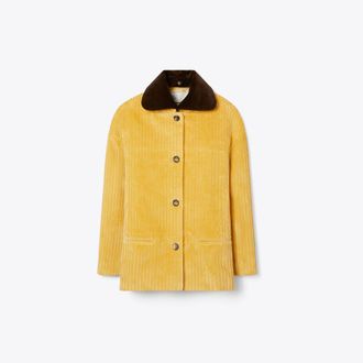 Tory Burch Buddy Jacke aus Kordsamt