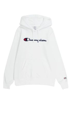 Champion Damen Legacy American Classics W-Light Powerblend Fleece Kapuzenpullover, Off White, L
