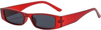 Generic Lunettes De Soleil R&eacute;tro Carr&eacute;es &Agrave; Petite Monture For Hommes Et Femmes, Id&eacute;ales For Les Vacances, Les F&ecirc;tes, Le Sport Et Les Photos.(Red)