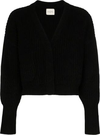 Le Kasha Femme, Pulls, Noir, Taille: ONE Size Short Cardi Ribbed