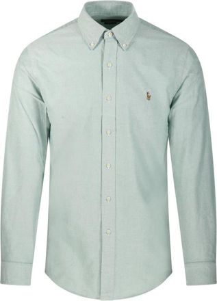 Ralph Lauren Homme, Chemises, Vert, Taille: S Custom Fit Oxford Shirt