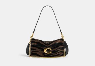 Coach Tabby Schultertasche 26 Mit Tiger Aus Perlen
