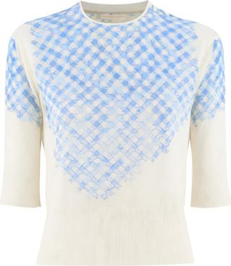 Ermanno Scervino Femme, Pulls, Multicolore, Taille: 42 FR Jersey Col Rond