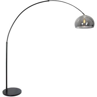 Steinhauer Steinhauer - Lampe arc lampadaire lampadaire lampe de salon m&eacute;tal noir gris h 205 cm