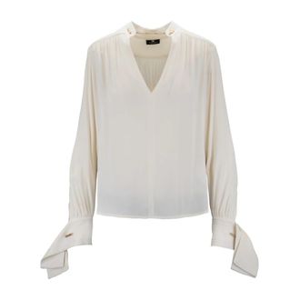 Elisabetta Franchi Klassischer Blazer mit Kn&ouml;pfen - - Blouses & Shirts - Damen - Wei&szlig; - XS