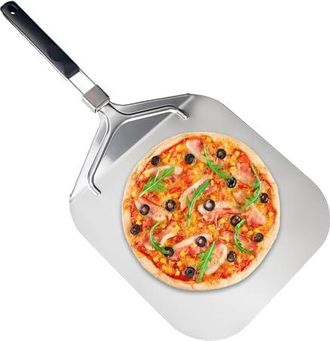 Generico Pelle &agrave; pizza en m&eacute;tal, pelle &agrave; pizza en aluminium | Pelle &agrave; pizza l&eacute;g&egrave;re avec manche long,Pelle pour tourner la p&acirc;te et la p&acirc;tisserie pour les g&acirc;teau