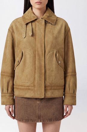 Ermanno Scervino Kurze Wildlederjacke von mit klassischem Kragen