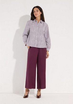 More & More Langarmbluse feminine Bluse, Streifen u. Blumendessin