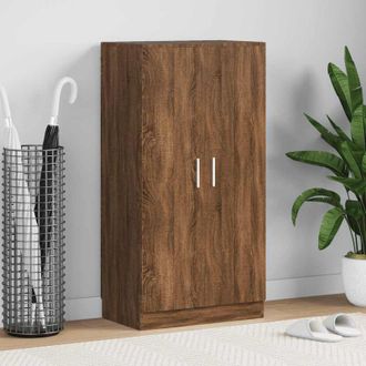 vidaXL Vidaxl - Armoire &agrave; chaussures Ch&ecirc;ne marron 55x35x108cm Bois ding&eacute;nierie