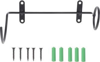 BESPORTBLE H&auml;ngendes Weinregal aus Eisen Wandmontierter Flaschenhalter f&uuml;r 1 Flasche Schwarz Multifunktionaler Weinpr&auml;sentationsst&auml;nder f&uuml;r K&uuml;che Bar und Restaur