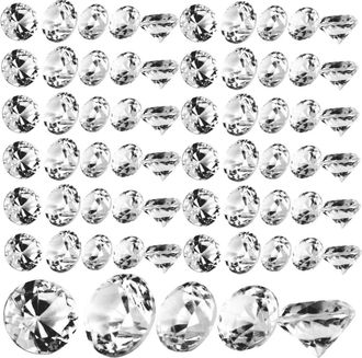 SOLUSTRE 500 Stück Acryl Diamanten Vasenfüller Strasssteine Mix 3 8Mm Transparent Dekor Hochzeit Tischdeko Foto Requisite