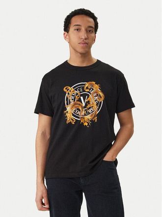 Versace Jeans Couture T-Shirt 80GAHE01 CJ00E Schwarz Regular Fit