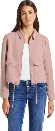 Street One Damen 2116757 Cordjacke mit Zipper, Faded Rose, 46