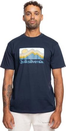 Quiksilver QS Gradient Mountains SS T-Shirt, Blue, XL Mens