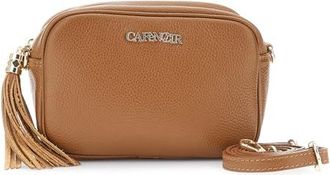 Caf&egrave;noir Sac Photo En Cuir Martel&eacute; Avec Pompon, Pour Femme, Couleur Marron, Taille Taille Unique