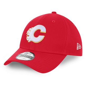 New Era Calgary Flames NHL Injection Rot Verstellbare 9Forty Snapback Cap - One-Size