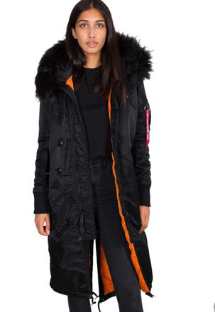 Alpha Industries Alpha Industries Long Fishtail Wmn Winterjacke für Damen Black
