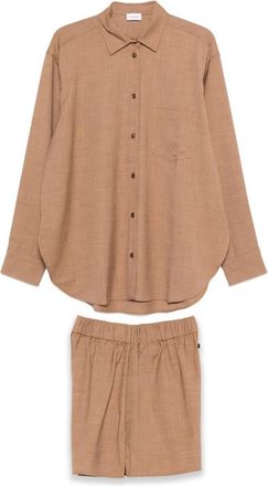 Andamane Femme, V&ecirc;tements de nuit et de d&eacute;tente, Brun, Taille: 42 FR Georgiana Set