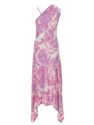Versace Jeans Couture Printed Viscose Dress - Pink
