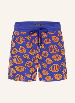 Vilebrequin Badeshorts Fishy Vibes Moorea blau