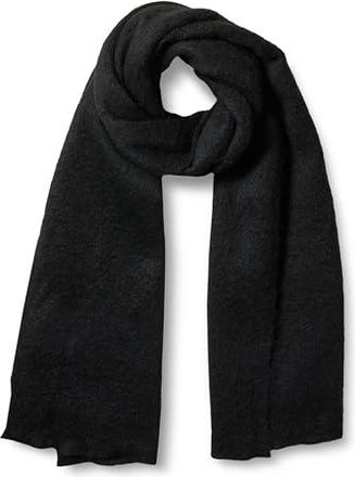 Amazon Essentials Écharpe texturée brossée Femme, Noir, Taille Unique