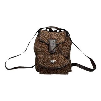 Bottega Veneta unisex, Pre-owned, Brun, Taille: ONE Size Pre-owned Polyester sacs-dos