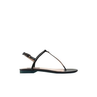 Patrizia Pepe Femme, Chaussures, Noir, Taille: 36 EU Sandales Plates