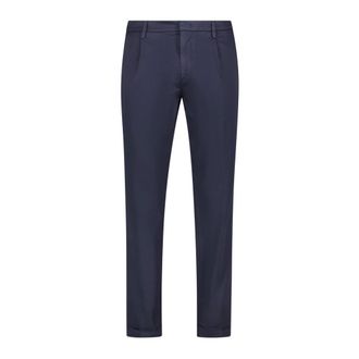 Re-hash Chinos &Eacute;lastiques Pliss&eacute;s - Homme - Pantalons - Bleu - Taille: W38