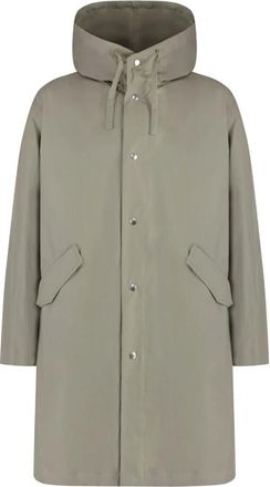 Jil Sander Homme, Manteaux, Vert, Taille: M Parka &agrave; capuche
