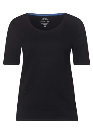 Cecil Damen Lena T Shirt, Schwarz (Black 10001), XXL EU
