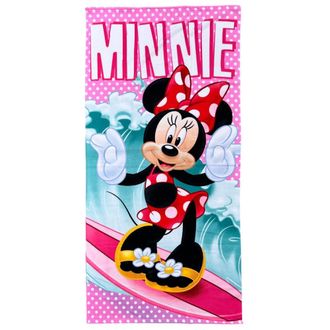 Cartoon Disney Strandtuch Handtuch Minnie Surfer in Kostüm Pool Strand Mikrofaser für Mädchen 140x70cm