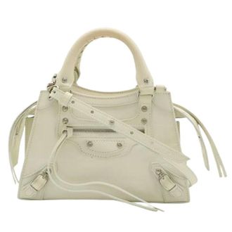 Balenciaga Pre-owned Neo Classic City Leather Mini 2way Bag - Femme - Pre-owned - Beige - Taille: ONE Size
