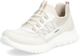 Rieker Damen Low-Top Sneaker M5358, Frauen Halbschuhe,straßenschuhe,Strassenschuhe,Sportschuhe,Freizeitschuhe,Turnschuhe,beige (60),36 EU / 3.5 UK
