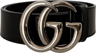 Gucci G&uuml;rtel - Gucci Wide GG Marmont Belt Size 90 Full Set - Gr. ONE SIZE - in Schwarz - f&uuml;r Damen