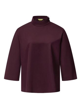 Shanghai Tang blouse à col montant - Violet