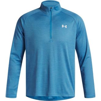 Under Armour Tech mit halbem Rei&szlig;verschluss Oberteil f&uuml;r Herren Strukturiert (Blau/Wei&szlig;)