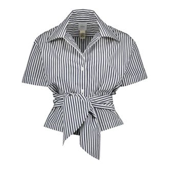 Patou Gestreiftes Shirt mit Knoten - - Blouses & Shirts - Damen - Blau - M