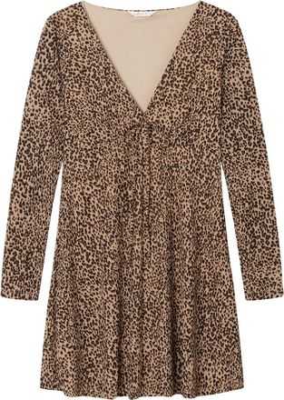 Springfield Damen 2.Gym.m.Corto Leopardo Lässiges Kleid, golden Brown, Small