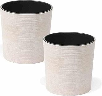 Siena Garden Eco Lens 2er Set 25 cm wei&szlig;