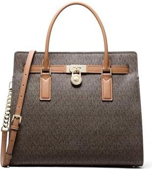 Michael Kors LG SATCHEL BRN/ACORN
