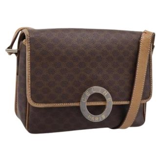 Celine Pre-owned Vintage Macadam Canvas Shoulder Bag - Femme - Pre-owned - Brun - Taille: ONE Size