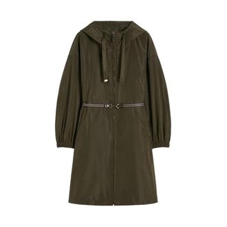 Max Mara Wasserabweisender Parka aus Taft - - Coats - Damen - Gr&uuml;n - M
