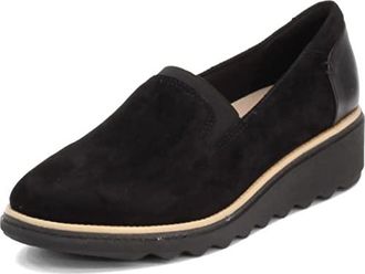 Clarks Femme Sharon Dolly Shoes, Noir, 39.5 EU