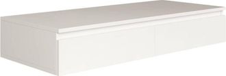 Selsey Selsey - Bemmi - H&auml;ngeschreibtisch / Schminktisch mit Schubladen, Wei&szlig;, 120 cm