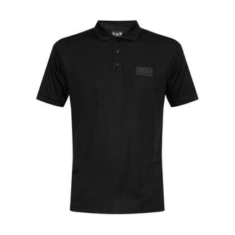 Emporio Armani Emporio Armani Ea7, Homme, Tops, Noir, Taille: L Polo &agrave; logo bouton